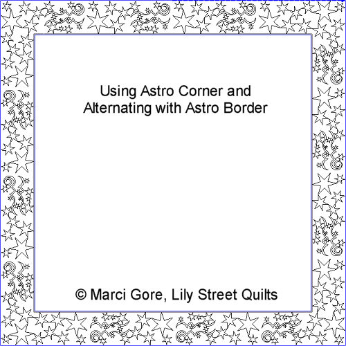 Lily Street Digitized Longarm Quilting Patterns - Aquarius Border
