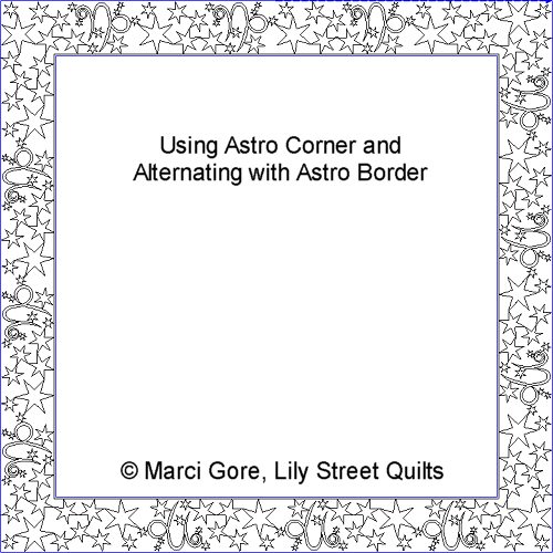 Lily Street Digitized Longarm Quilting Patterns - Capricorn Border