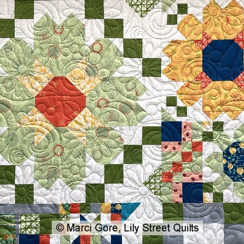 Lily Street Digitized Longarm Quilting Patterns - Daisy Os E2E