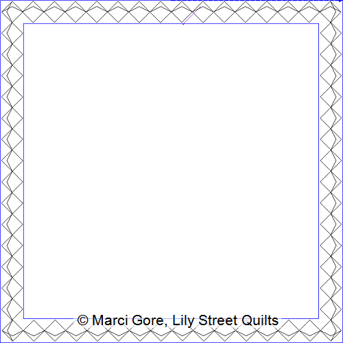 Lily Street Digitized Longarm Quilting Patterns - Hooded Diamond Border ...