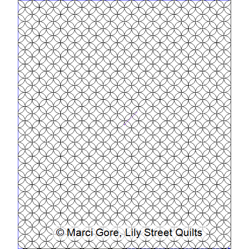 Lily Street Digitized Longarm Quilting Patterns - Orange Peel E2E
