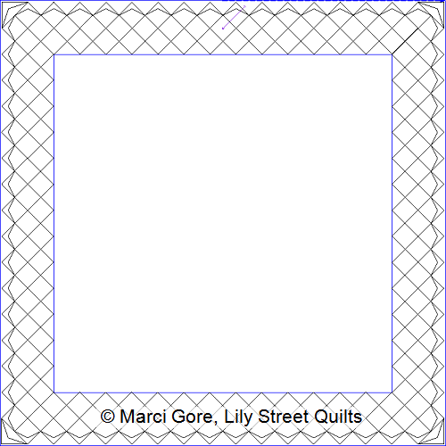 corner geometric border design